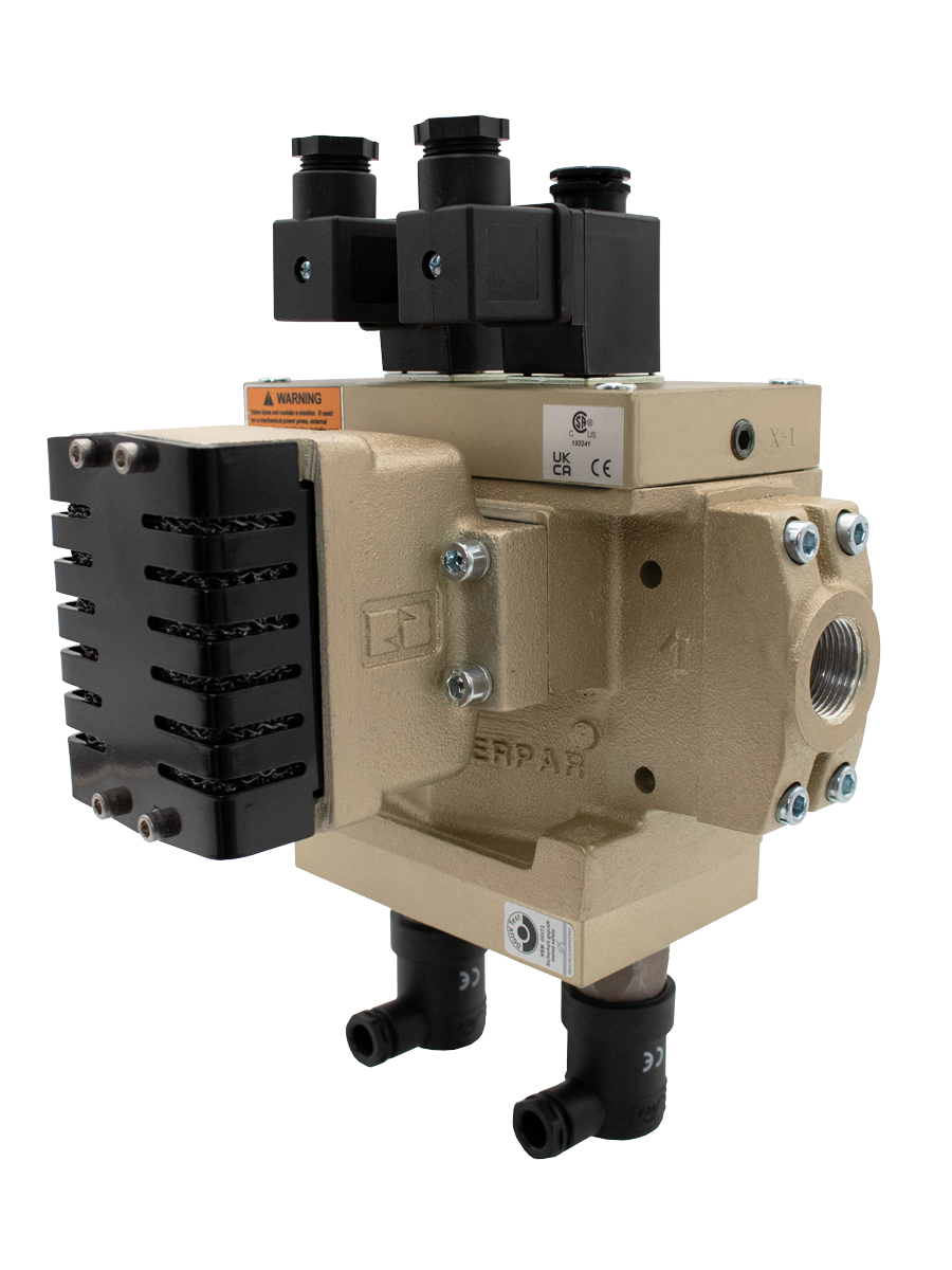 D3573D6632W Double Valves with Pressure Switches, Ports 3/8 to 1-1/2 ...