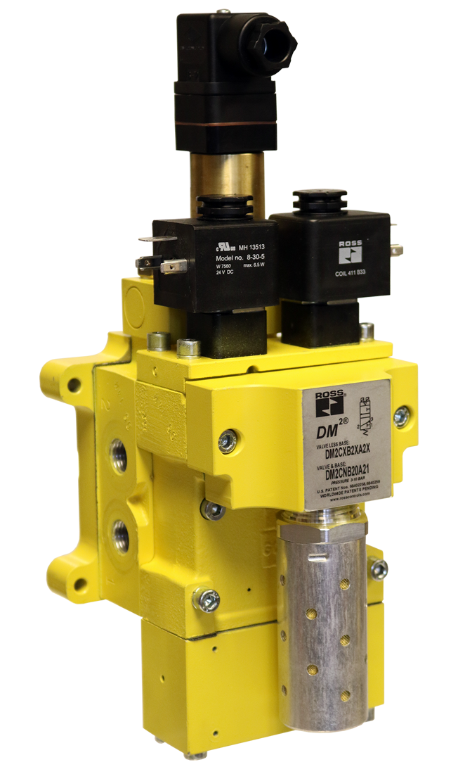 DM2CDB20A21 DM2C Series Double Valve for Safety Category 4 PL e ...